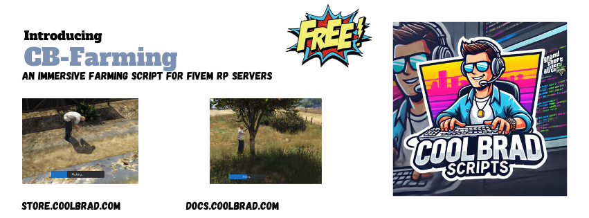 GitHub - CoolBrad-Scripts/cb-farming: A Farming script for FiveM RP servers